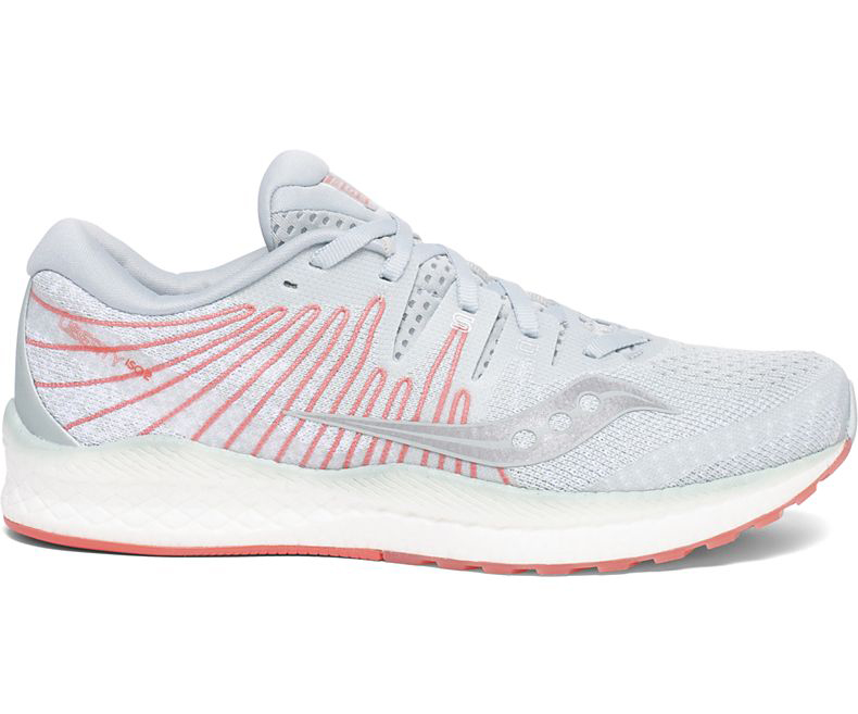 ZebraStore | Saucony Liberty ISO 2 Sky Grey/Coral